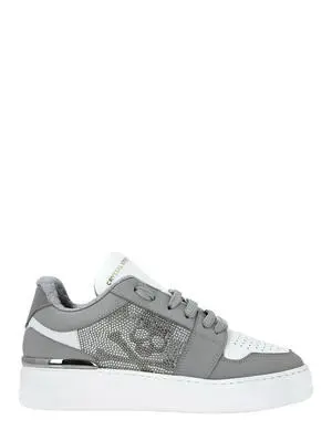PHILIPP PLEIN Crystal Lo-Top Leather Sneakers