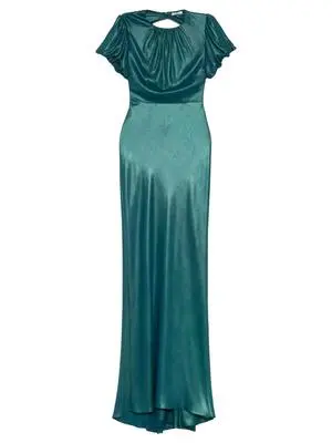 PARLOR Open-back Maxi Dress - Blue