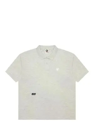 AAPE BY *A BATHING APE Cotton Polo Shirt - Grey