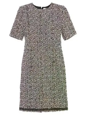 LANVIN Tweed Midi Dress - Red