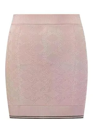 Amiri Pointelle-knit Mini Skirt - Blue