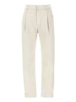 Brunello Cucinelli Cotton Trousers - Neutrals