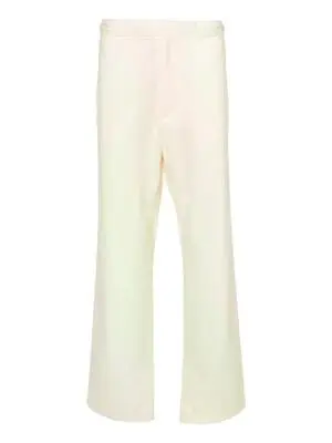 Moncler Logo Appliqué Straight Trousers - Neutrals