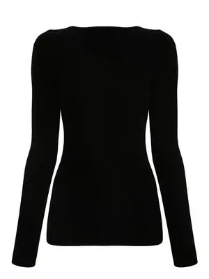 Rick Owens Ribbed Knit Sweater - Black