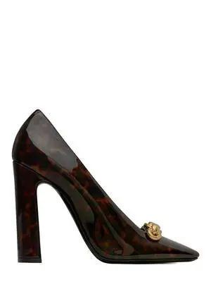 Saint Laurent Swing 110mm Tortoiseshell Pumps - Red