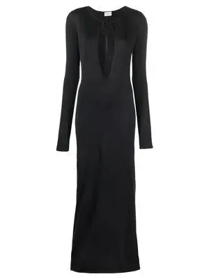 Magda Butrym Silk Maxi Dress - Grey