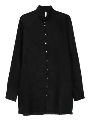 LABEL UNDER CONSTRUCTION Linen Shirt - Black