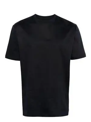 Kiton Short-sleeve Cotton T-shirt - Blue