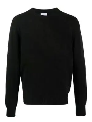 BARRIE B Label Cashmere Jumper - Black