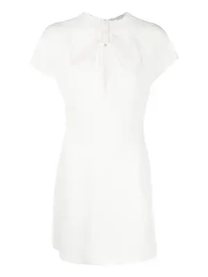 Stella McCartney Cut-out Short-sleeve Minidress - Neutrals