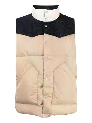 Undercover Paneled Padded Gilet - Brown
