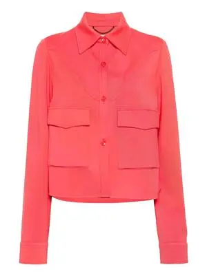 Dorothee Schumacher Yoke-detail Shirt Jacket - Pink