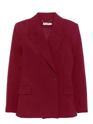 Simkhai Double-breasted Blazer - Red
