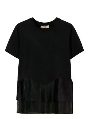 TWINSET Tulle T-shirt - Black