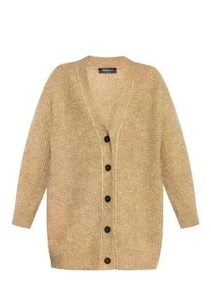 Fabiana Filippi Sequin-embellished Waffle-knit Cardigan - Neutrals