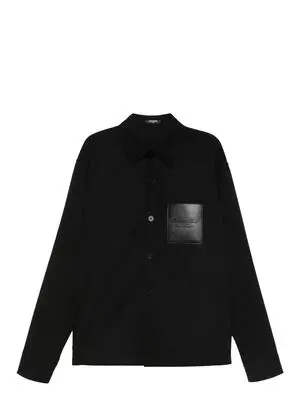 Balmain Logo-debossed Shirt - Black