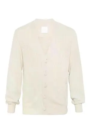 Givenchy 4g Cable-knit Cardigan - Neutrals