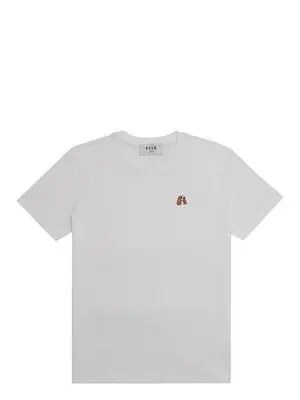 PELO FOUNDATION Dog-appliqué T-shirt - White