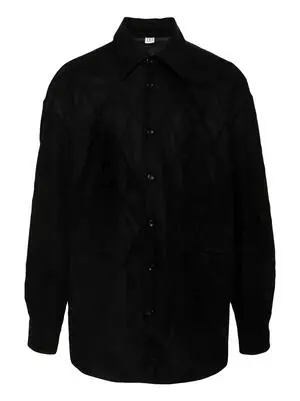 WINNIE N.Y.C Quilted Shirt - Black
