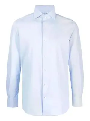 Boggi Milano Japanese Jersey Button-up Shirt - Blue