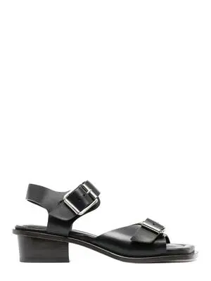 LEMAIRE 35mm Double-Buckle Sandals Black