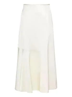 JIL SANDER High-waisted Panelled Midi Skirt - Neutrals