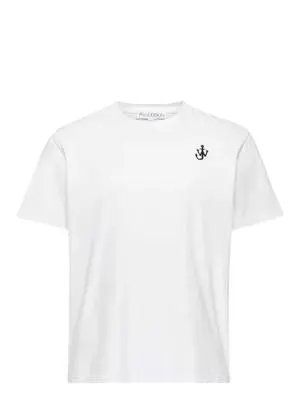 JW Anderson Anchor-embroidered T-shirt - White