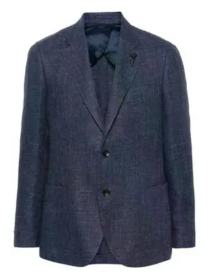 LARDINI Single-breasted Blazer - Blue