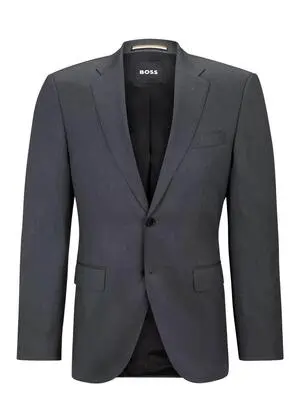 BOSS Single-breasted Fitted Blazer - Grey