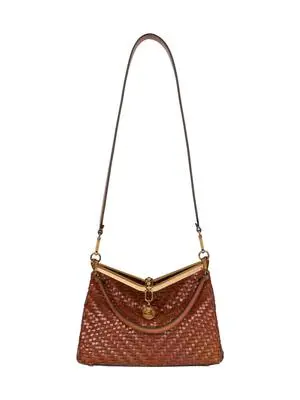 Etro Woven Vela Shoulder Bag - Brown