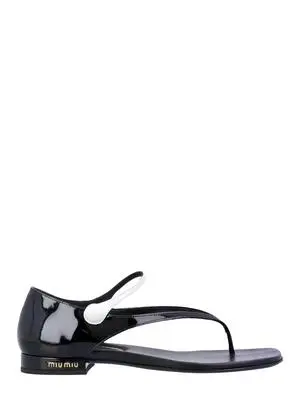 Miu Miu Mary Jane Sandals - Black