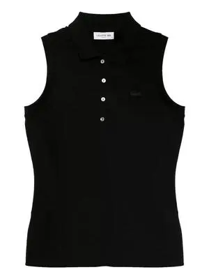 Lacoste Logo-patch Tank Top - Black
