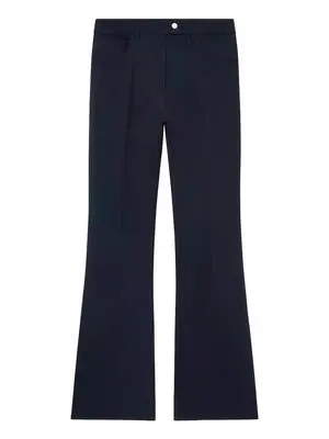 COURREGES 70's Twill Bootcut Trousers - Blue