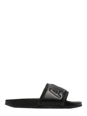 AMBUSH Padded Leather Slides - Black