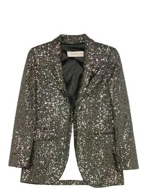 BLANCA VITA Gallia Sequin Blazer - Grey