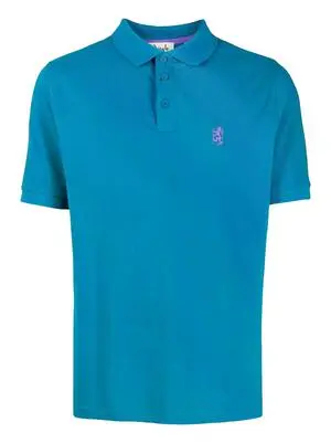 Pringle Of Scotland Heritage Golf Cotton Polo Shirt - Blue