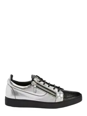 GIUSEPPE ZANOTTI Frankie Double-Zip Low-Top Sneakers Multicolour