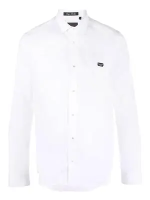 Philipp Plein Gothic Banner Long-sleeve Shirt - White