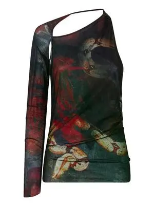 Roberto Cavalli Printed Top - Red