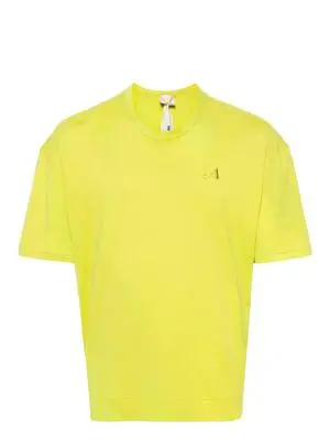 TEN C Logo-embroidered Cotton T-shirt - Green