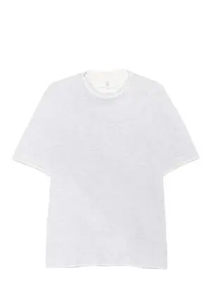 Brunello Cucinelli Faux-layered T-shirt - Grey