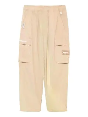 AAPE BY *A BATHING APE Moonface-logo Cargo Trousers - Neutrals