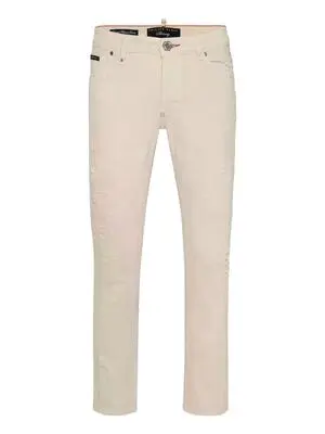 Philipp Plein Logo-patch Jeans - Neutrals