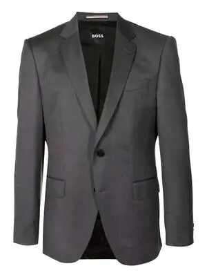 BOSS Single-breasted Fitted Blazer - Grey