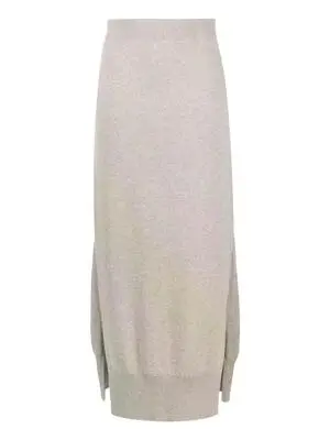 BARRIE High-waisted Knit Skirt - Neutrals