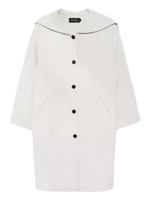 TOUT A COUP Layered Trench Coat - Grey