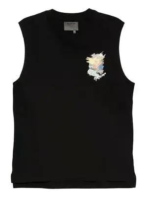 MUSIUM DIV. Graphic-print Vest - Black