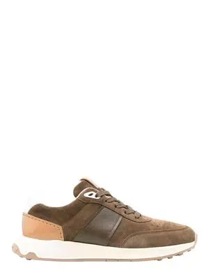 TOD'S Logo-patch Sneakers - Brown