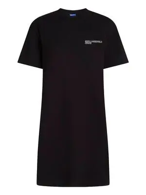 Karl Lagerfeld Logo-print T-shirt Dress - Black
