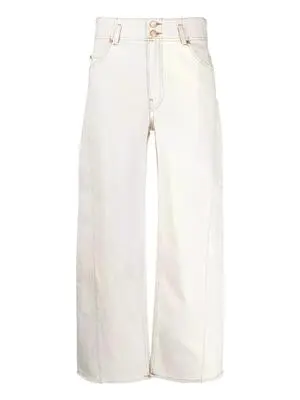 Ulla Johnson The Thea Barrel-leg Jeans - Neutrals